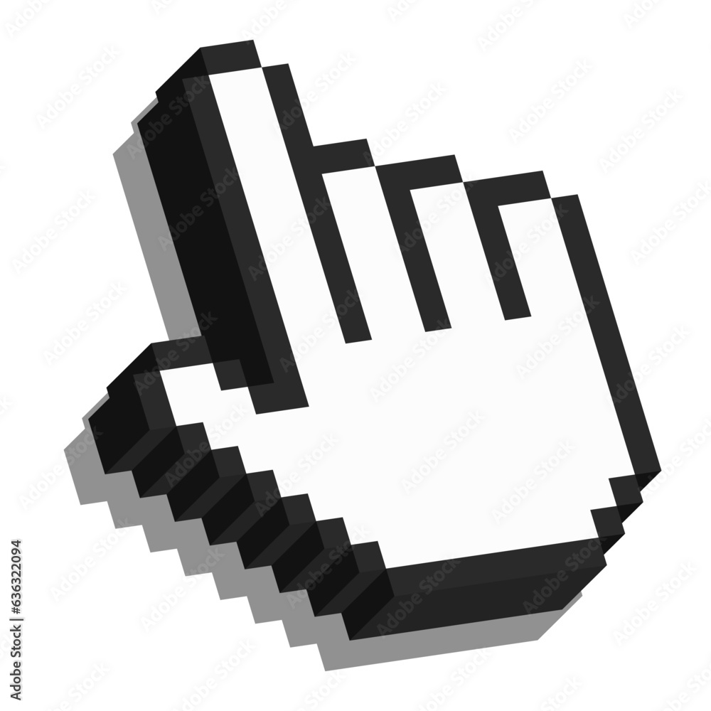 Pixel 3d mouse cursor. Mouse hand cursor. Computer Mouse click cursor ... Pixel 3d mouse cursor. Mouse hand cursor. Computer Mouse click cursor ...