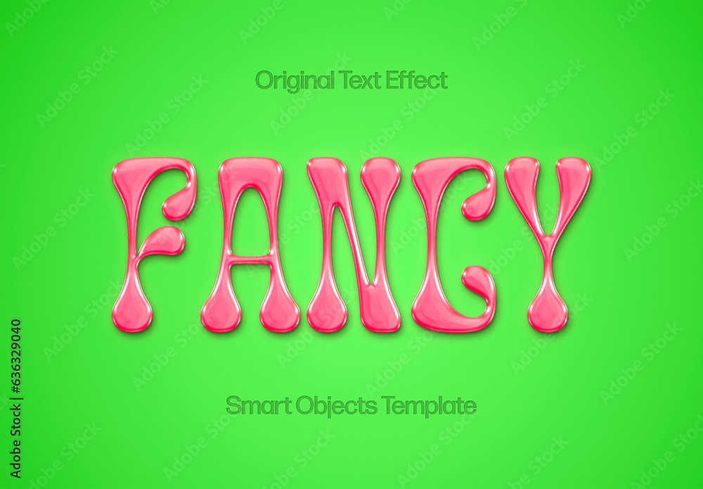 Bright Fancy Text Effect Mockup Stock Template | Adobe Stock