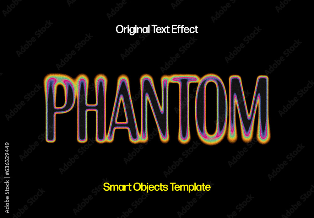 Faded Blur Text Effect Mockup Stock Template | Adobe Stock