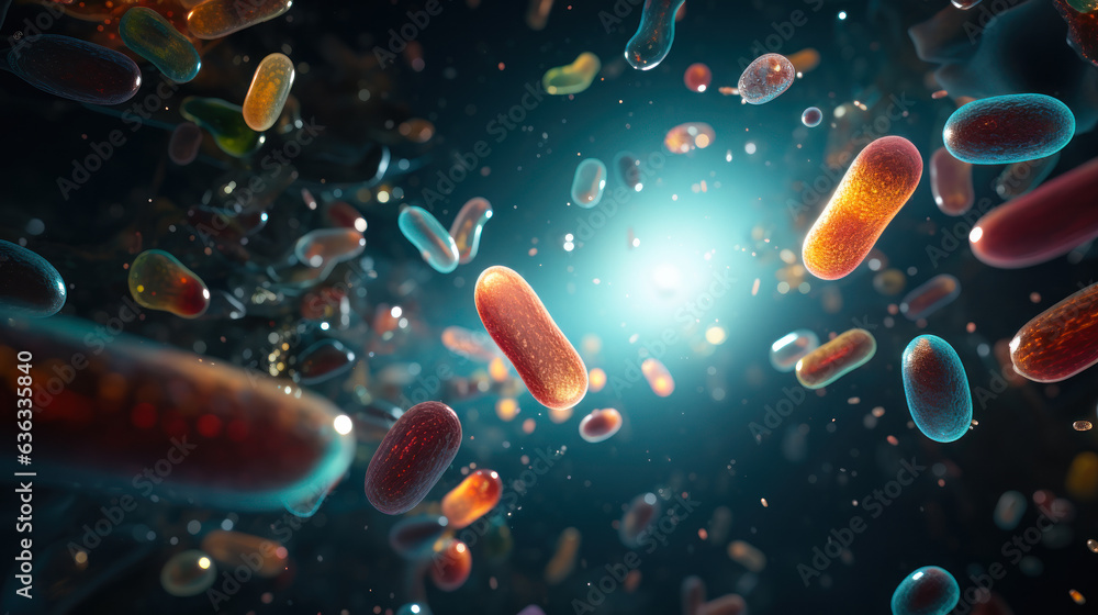 viral disease medical background. generative ai Stock Illustration ...