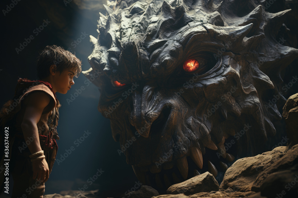 A Heroic Encounter: Young David's Courageous Confrontation with the ...