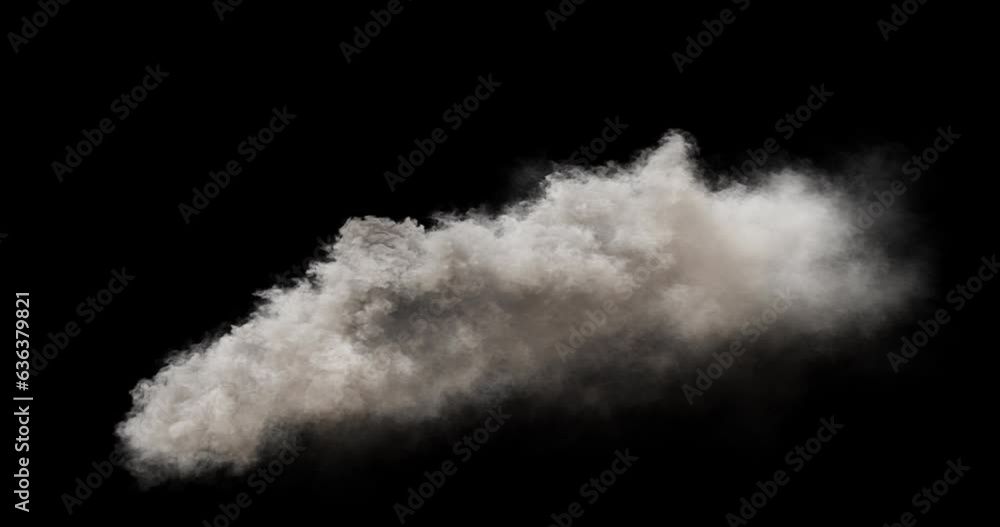 Looping thick smoke rising up. Has alpha channel (PNG) for easy ...