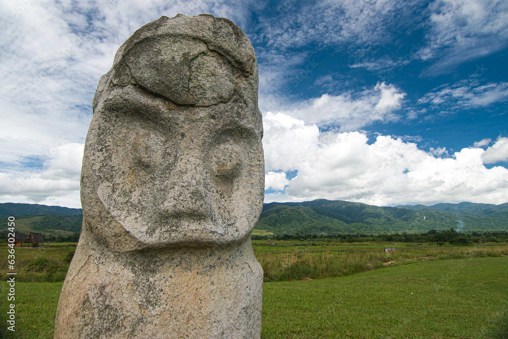 The Tadulako Megalith site is located in the Besoa Valley, Central Lore ...