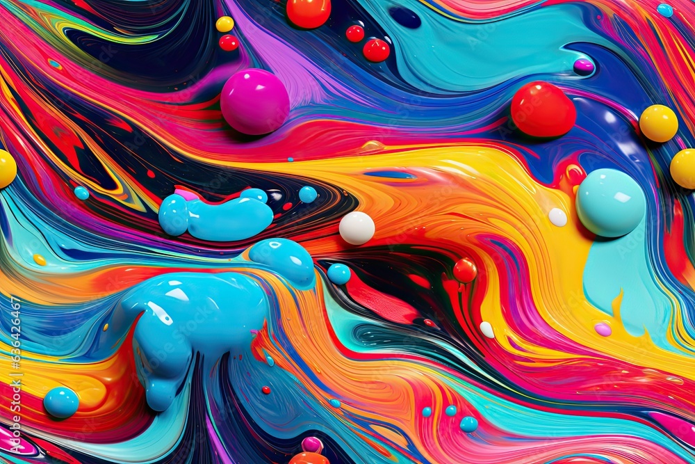 3d paint splash pattern, background, seamless pattern, paint splash ...