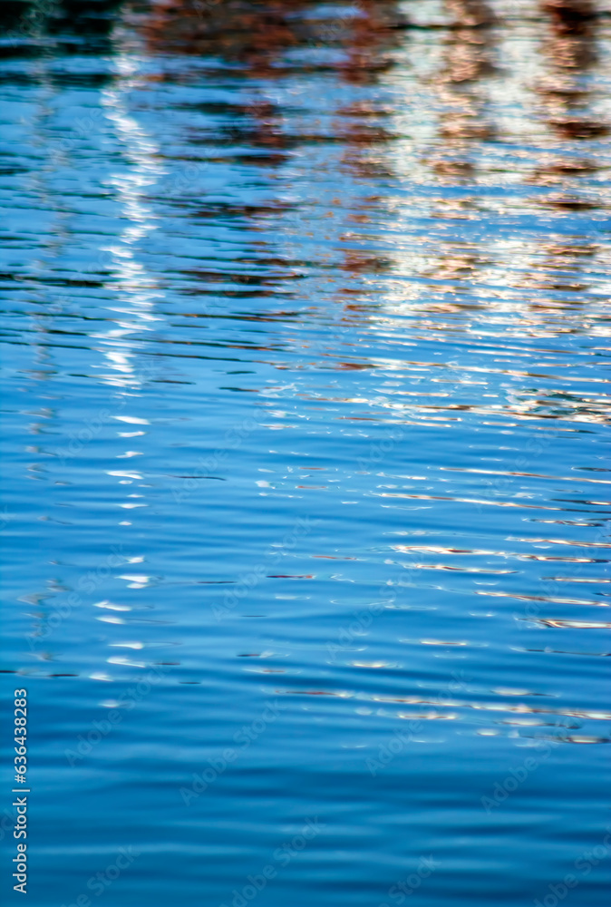 Silvery Reflections in Calming Blue Lake Water -- Border, Background ...