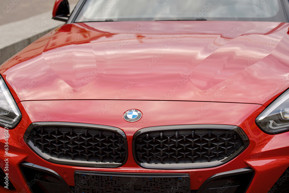 Minsk, Belarus. Aug 4, 2023. BMW Z4 G29 front sport body exterior, LED ...