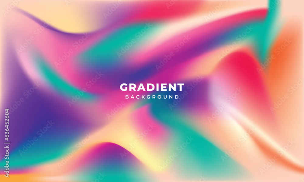 Fluid And Liquid Gradient Mesh Background Template Copy Space Dynamic Color Combination