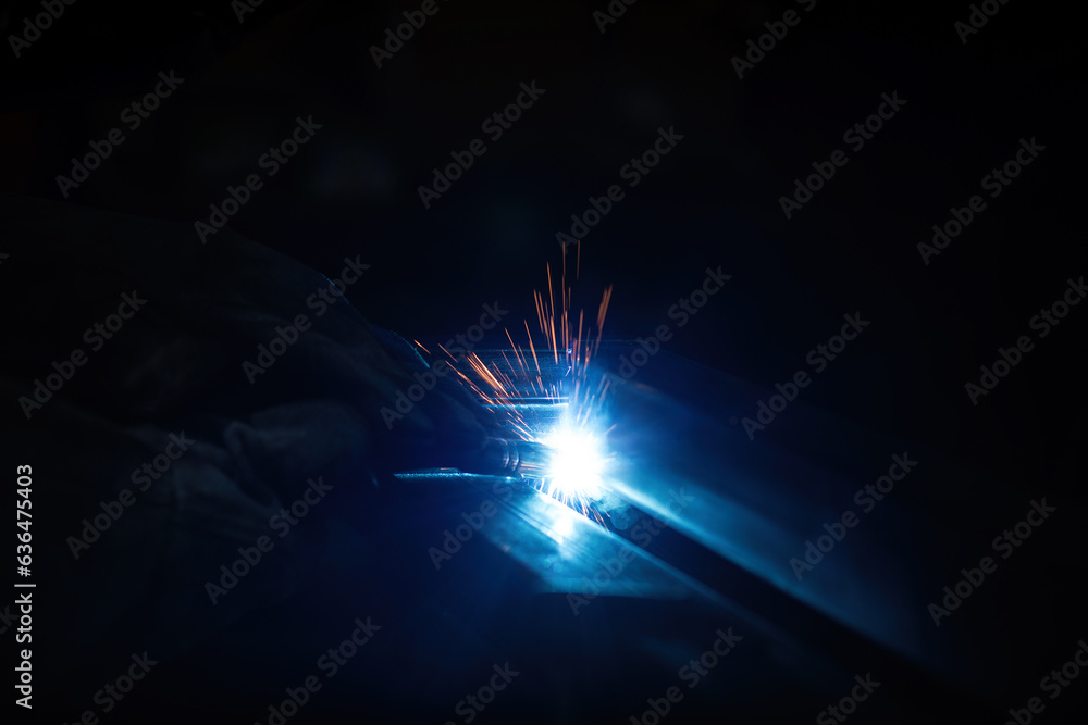 welder, mig or tig welding, craftsman, erecting technical steel ...