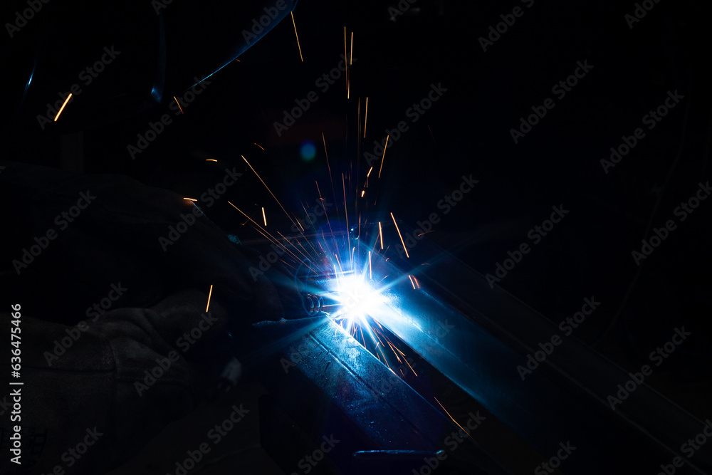 welder, mig or tig welding, craftsman, erecting technical steel ...