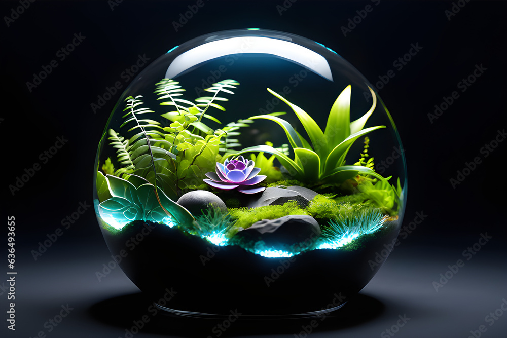 "Discover a mesmerizing fusion of nature and technology with our AI ...