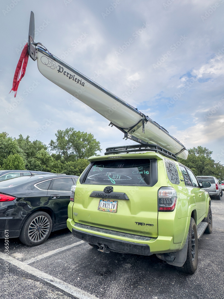 St Charles, MO, USA - August 4, 2023: Toyota 4runner, TRD pro model ...