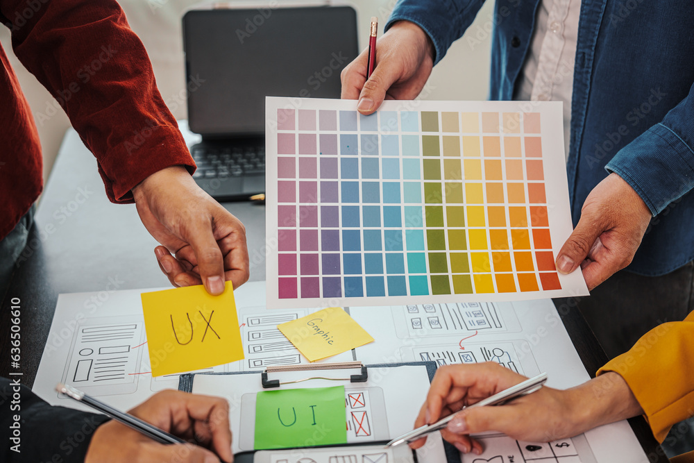 UI, UX designers developers Group team meeting often fill variety of ...