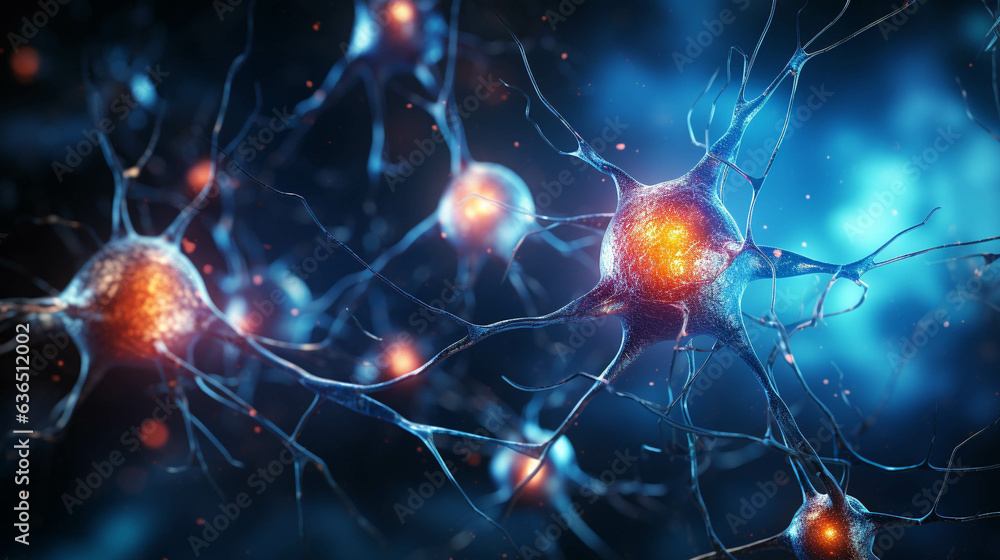 AI-Generated Neuron Image: A highly detailed visual representation of ...