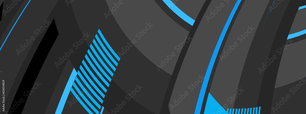 Abstract modern technology of blue and grey template design decoration ...