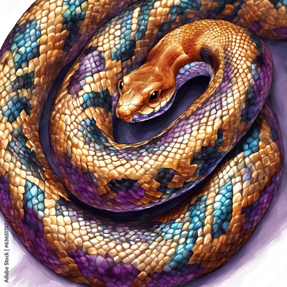 Rainbow Boa Constrictor From Brazil With Colorful Copper Bronze Gold ...