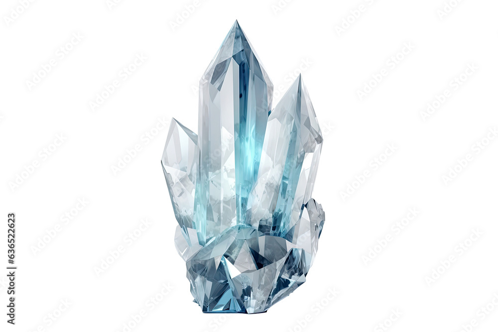 Colorful sharp crystal, gemstone or minerals isolated on clean png ...