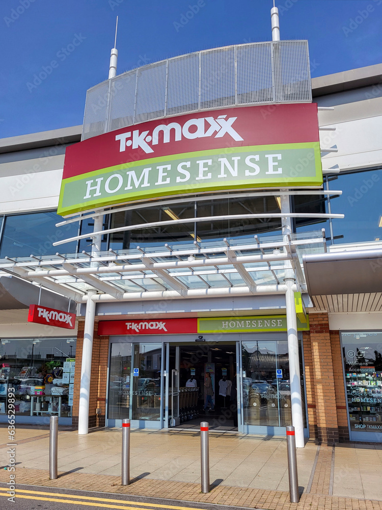 Llanelli, UK: August 17, 2023: TK Maxx is an American department store ...
