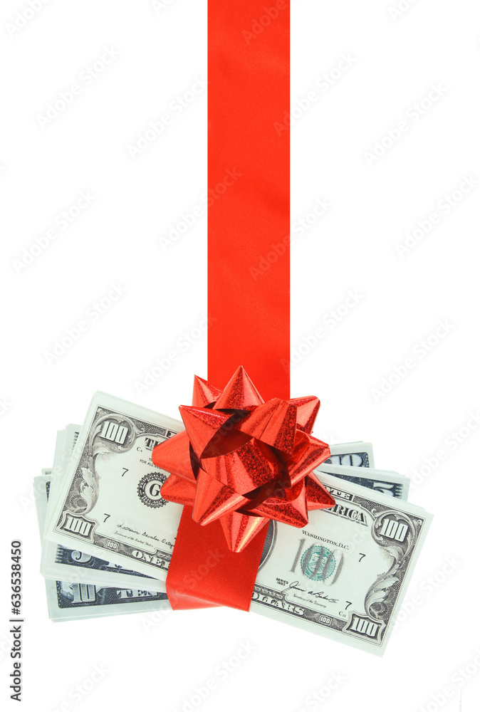 Money gift isolated on white transparent background, PNG. US dollars ...