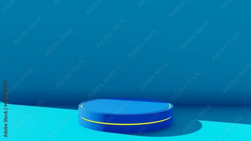 3d animation background products display podium scene with geometric ...