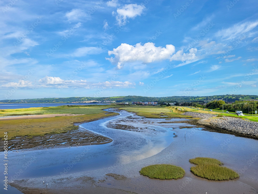 Incoming tide at North Dock - a former industrial dock exporting coal ...