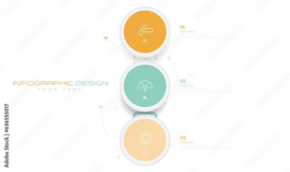 Grafika wektorowa Stock: Infographic 3 Steps Modern Mind map diagram ... Grafika wektorowa Stock: Infographic 3 Steps Modern Mind map diagram ...