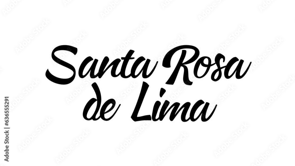 Santa Rosa De Lima Animation. Great for Santa Rosa De Lima Celebrations ...