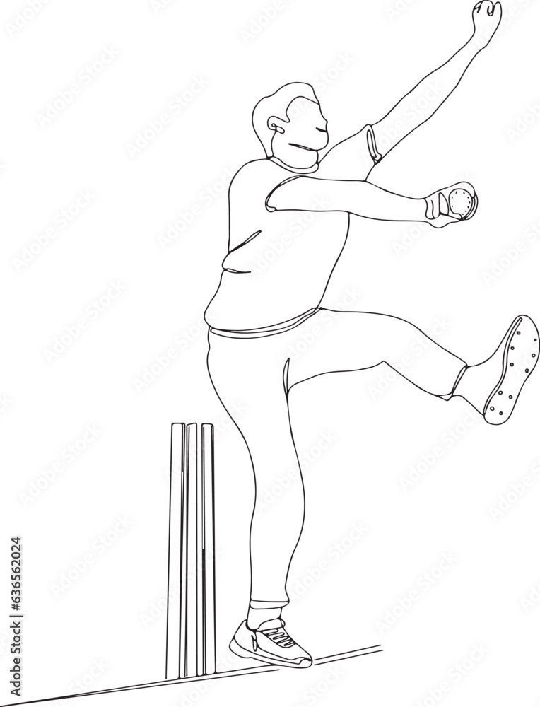 Vetor de Dynamic One-Line Sketch: Illustration of Legendary Indian Fast ...