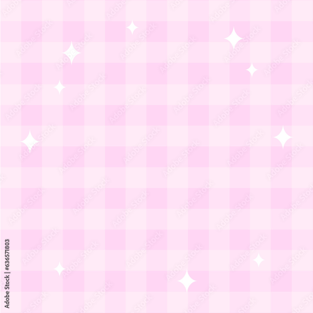 Vector cute pastel pink gingham checkers plaid aesthetic checkerboard ...