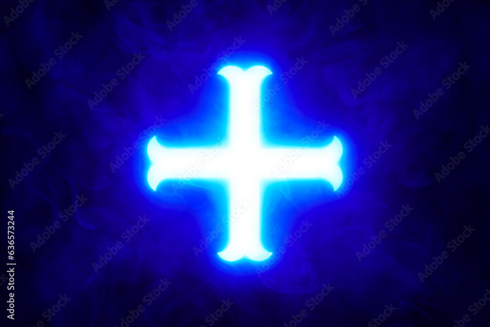 Christian religious symbols icons background Molina cross Stock ...