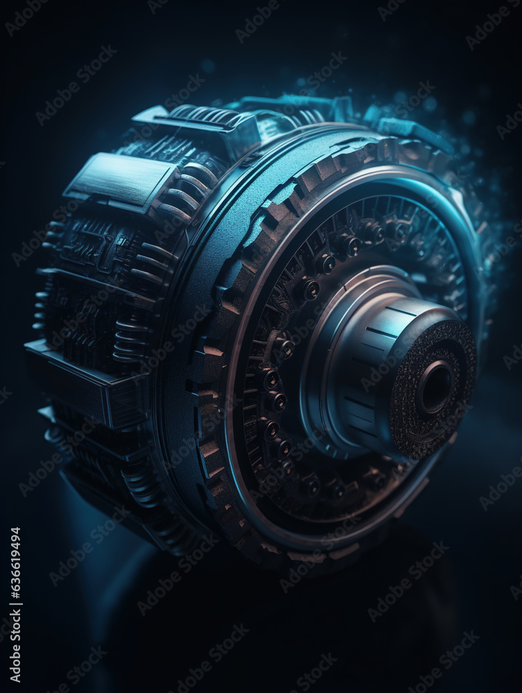 Engine mechanical device,created with generative ai tecnology. Stock ...