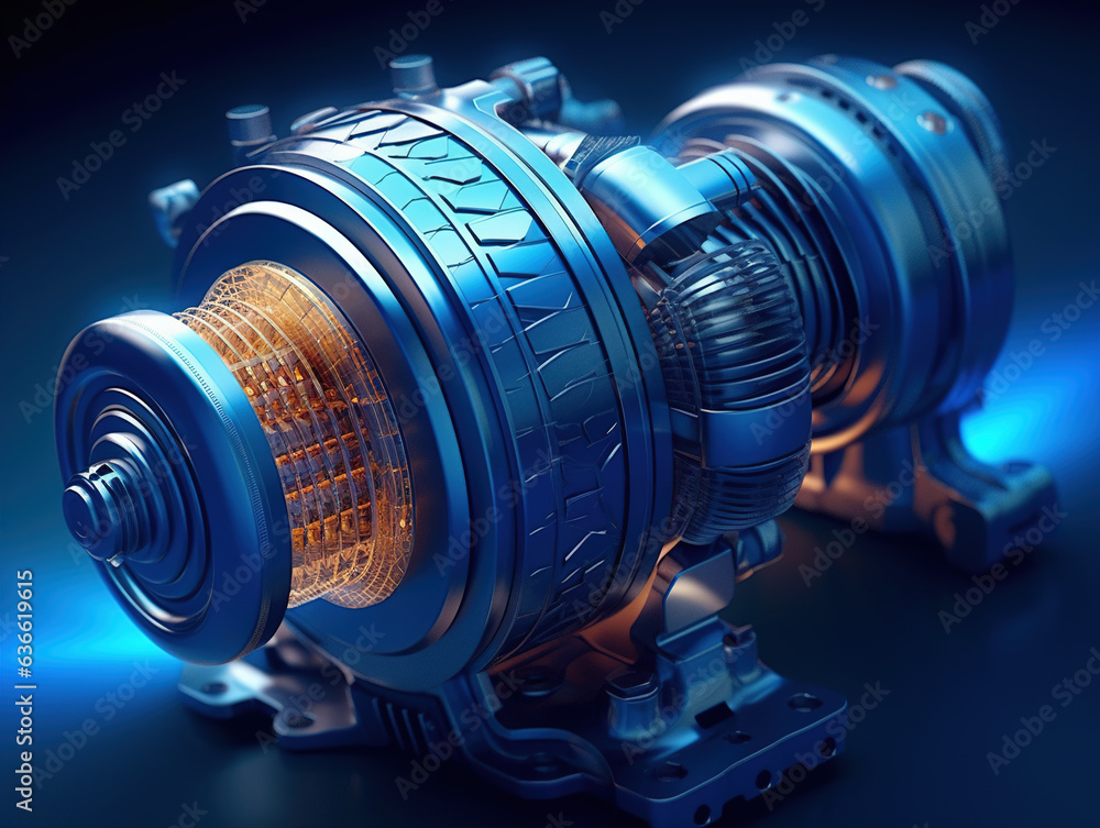Engine mechanical device,created with generative ai tecnology. Stock ...