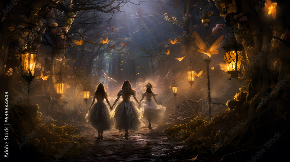 Step into a realm of Halloween magic with this mesmerizing image. A ...