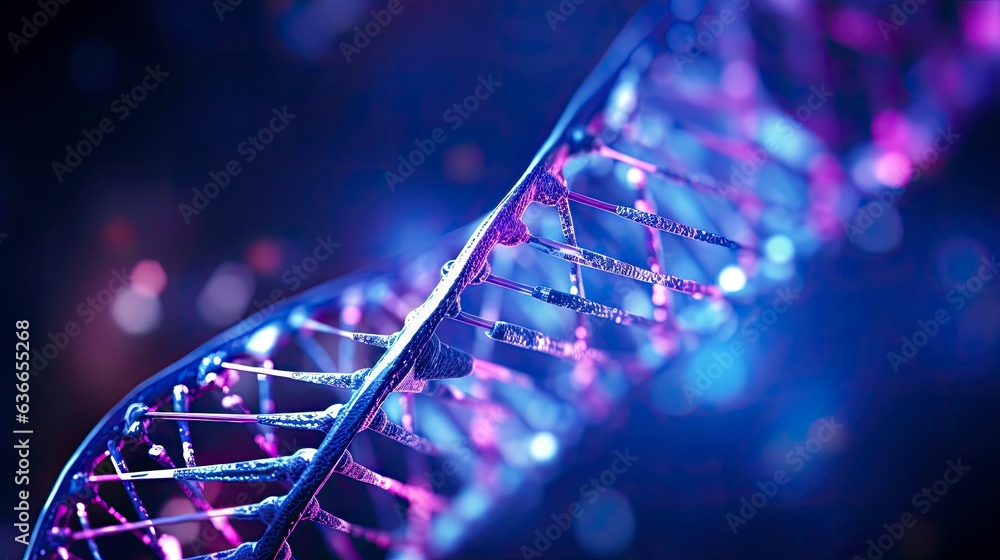 DNA chemical elements science futuristic background, Generative AI ...