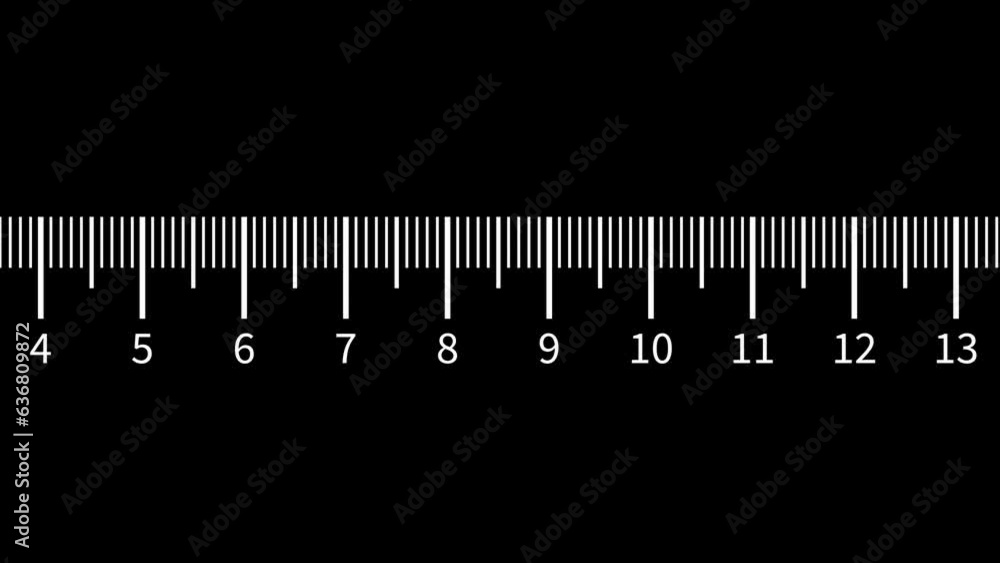 Horizontal Ruler Measuring Scale in Centimeters and Millimetres ...
