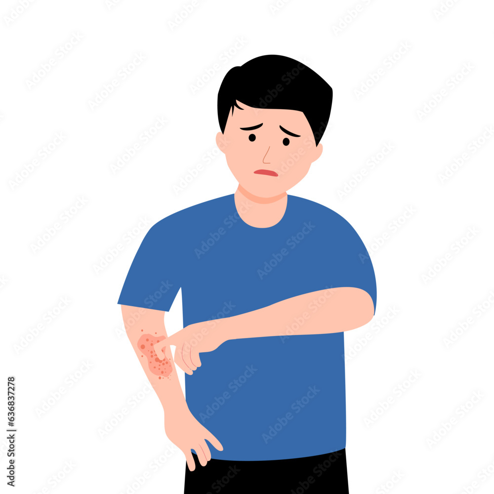 A rash is an area of irritated or swollen skin. Many rashes are itchy ...