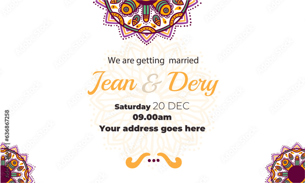 Wedding Invitation Card | Invitation card | Marriage card Template ...