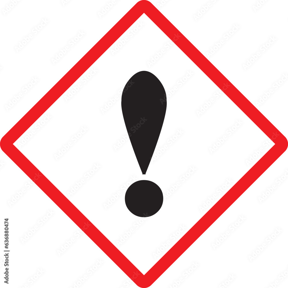 General caution icon vector design template isolated on white ...