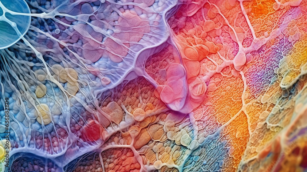 neural connections mycelium background microscopic abstract dna. Stock ...