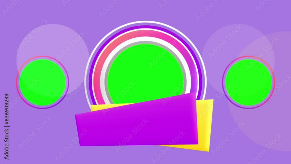 Template banners animated. green screen, mock up, copy space and chroma ...