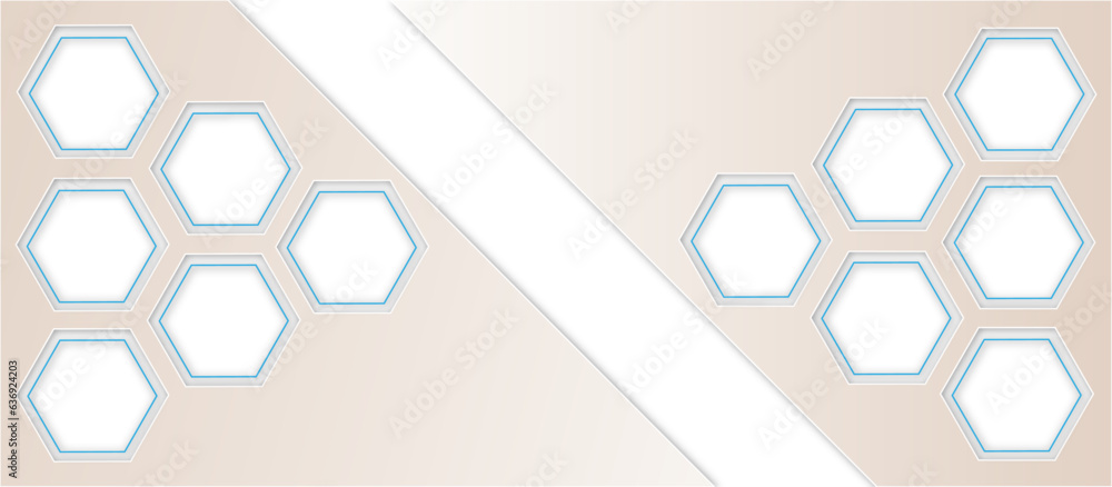 hexagon concept design abstract technology background. Infographics ...
