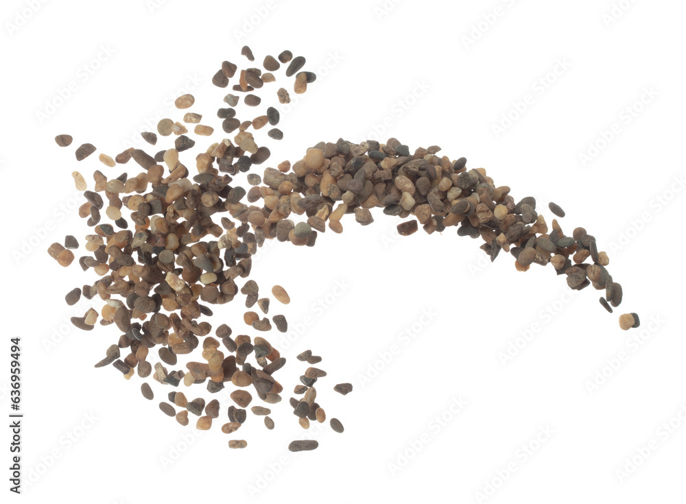 Fish Tank decorative Rock stone gravel fly explosion fall, brown stone ...