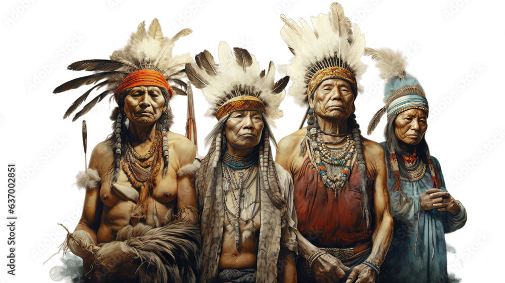 indigenous people's day, transparent background, Generative ai Stock ...