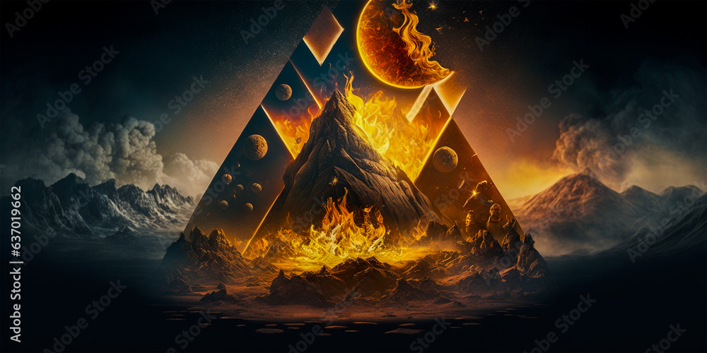 Fire represents passion, energy and transformation. In many mythologies ...