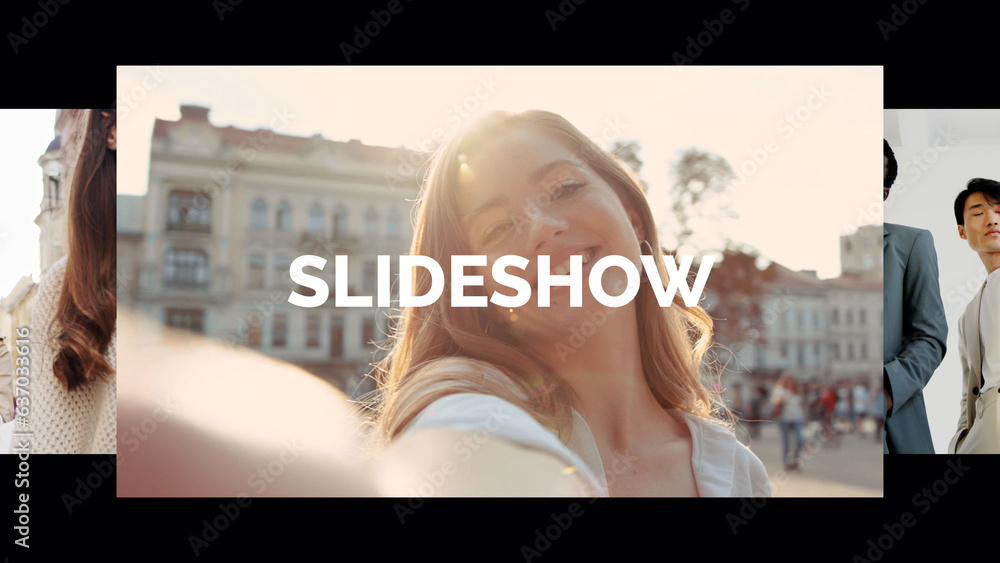 Trendy Media Opener Slideshow Template contains 35 media placeholders ...