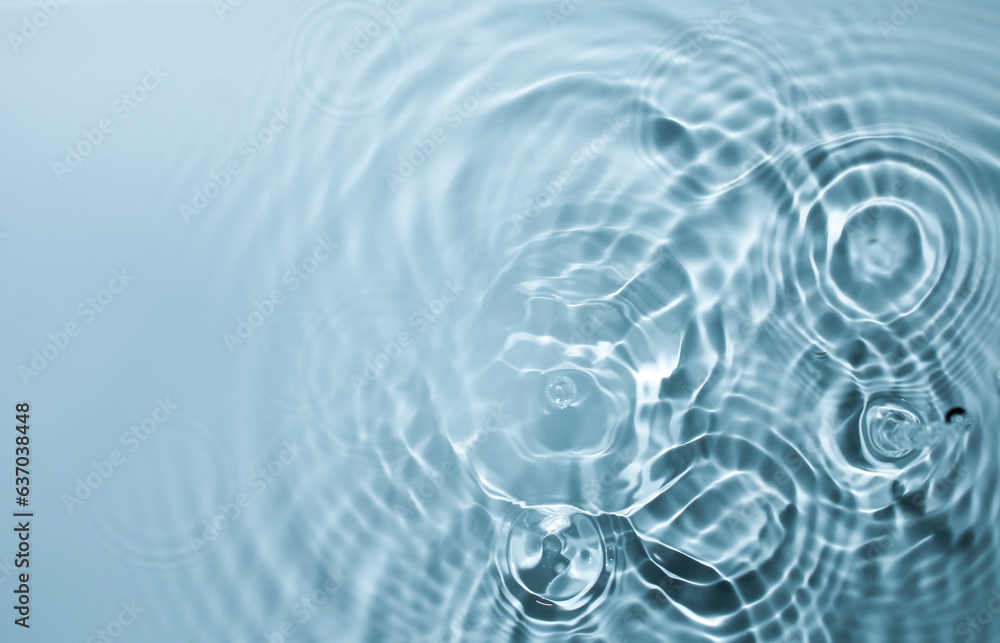 Transparent clear water surface with splashes and soap bubbles. Stock ...