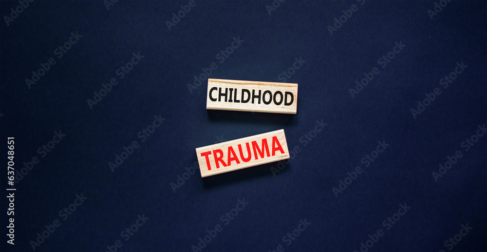 Childhood trauma symbol. Concept words Childhood trauma on beautiful ...