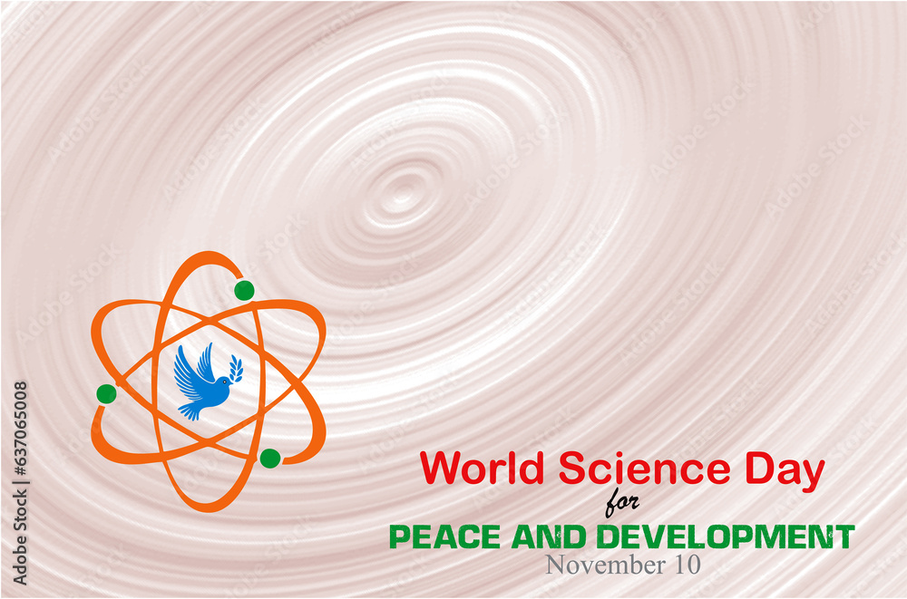 World Science Day for Peace and Development background design with ...