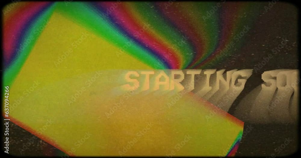 Animated Stream screen - Starting Soon - retro background 4k loop Stock ...