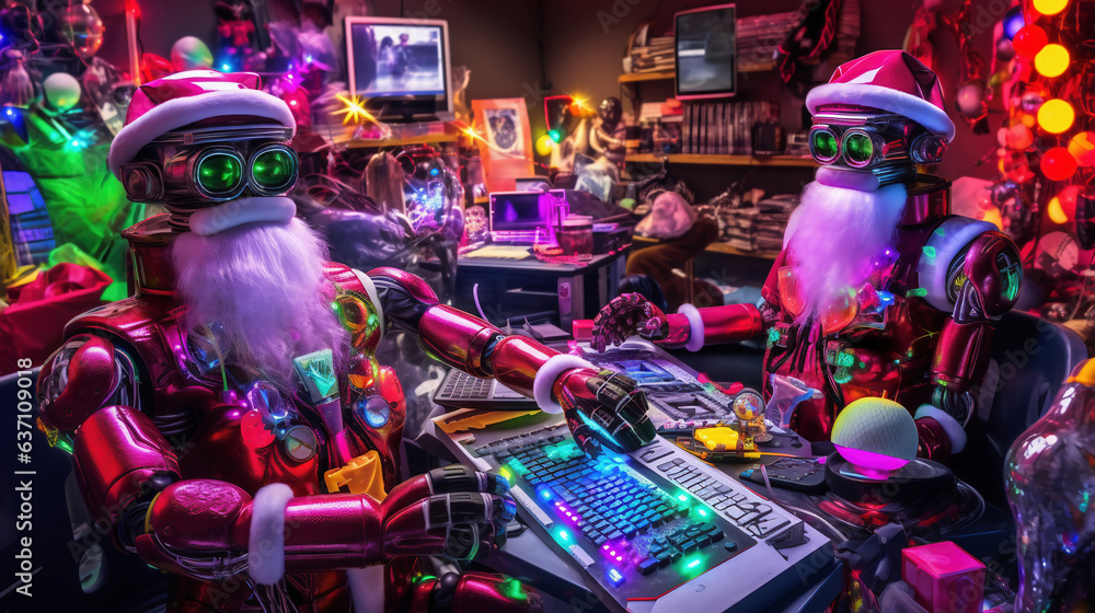Marrying tech with tradition, robots don Santa garb, perfectly ...