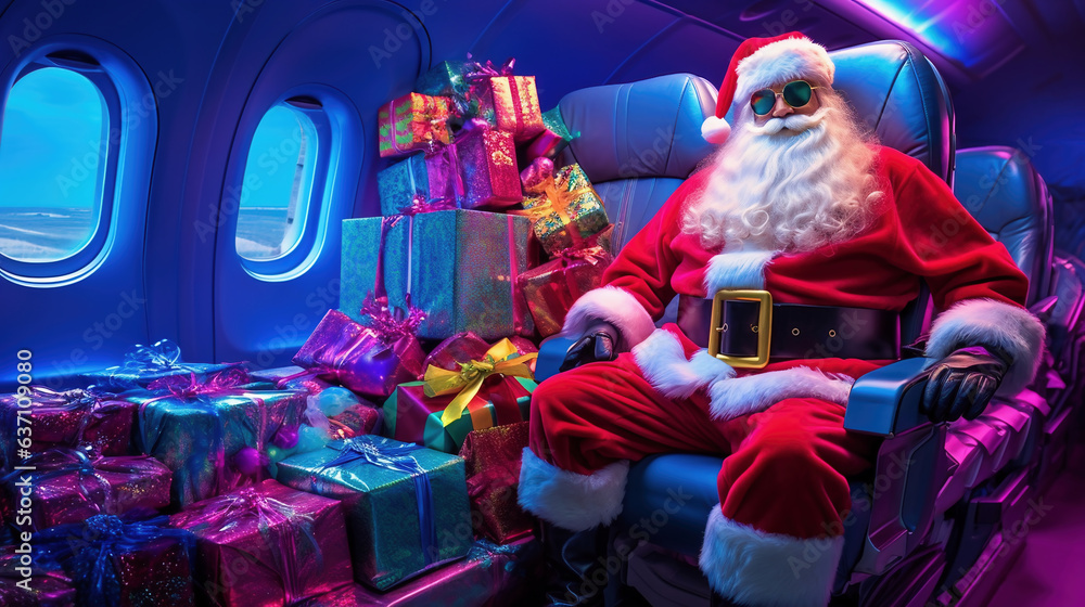 Modern times call for modern measures! Santa upgrades his sleigh ...